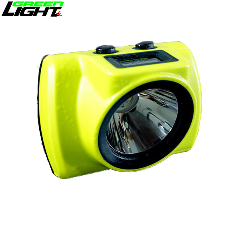 LED Cordless Mining Cap Lamp 385LUM 25000LUX For Coal Miner Safety